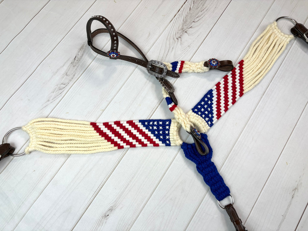 Patriotic American Flag Woven Mohair Tack Set – Cowgirl Barn & Tack