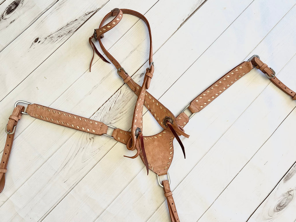 Light Roughout Gladiator Style Leather Tack Set – Cowgirl Barn & Tack