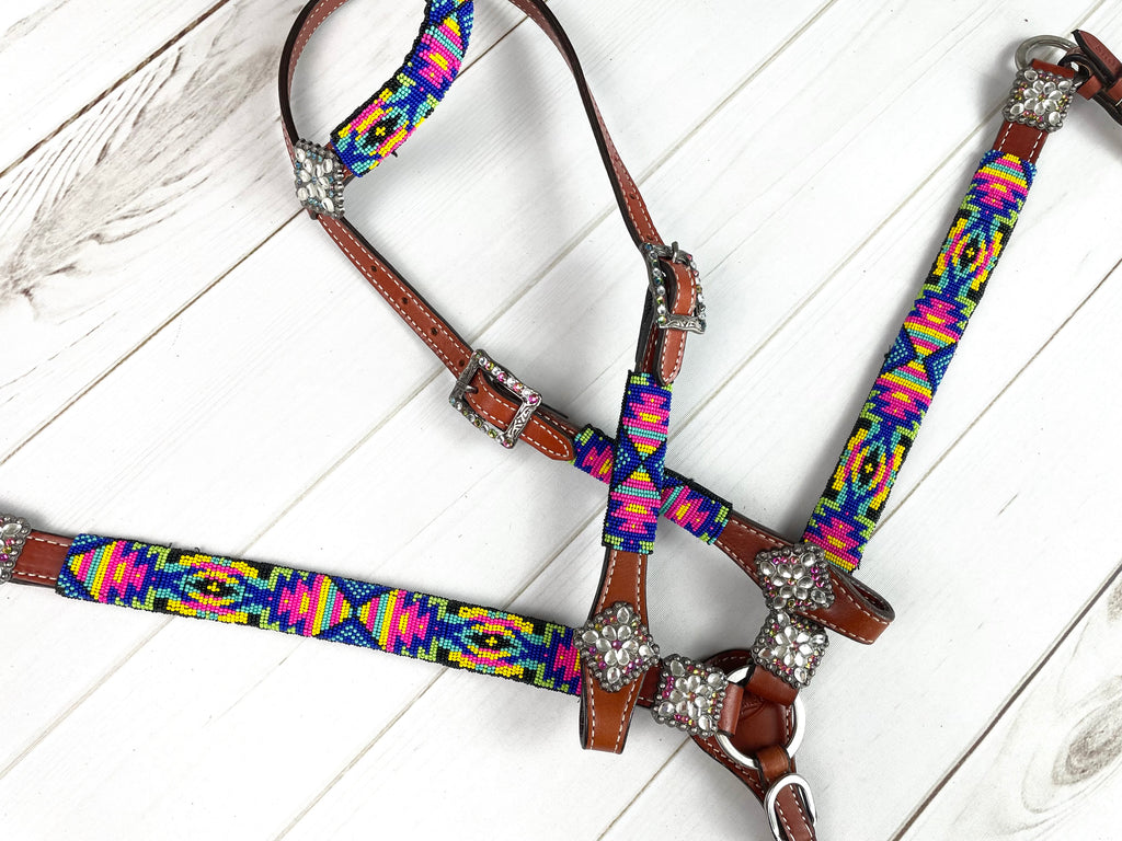 Colorful Beaded Tack Set – Cowgirl Barn & Tack